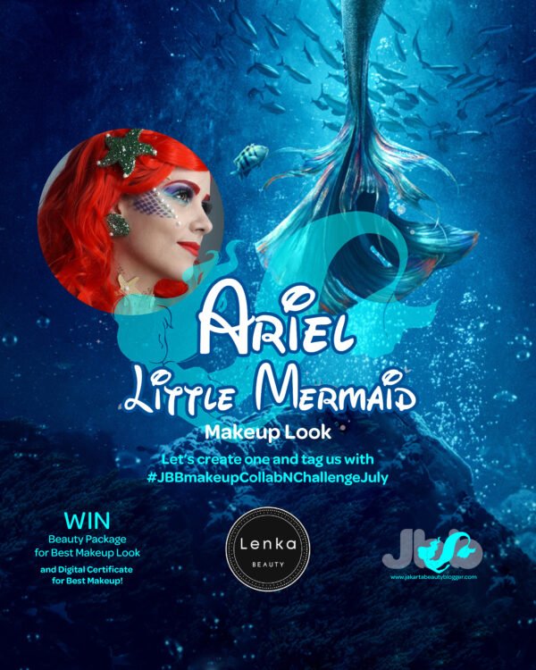 Ariel The Little Mermaid Makeup Look 2023 - Jakarta Beauty Blogger ...